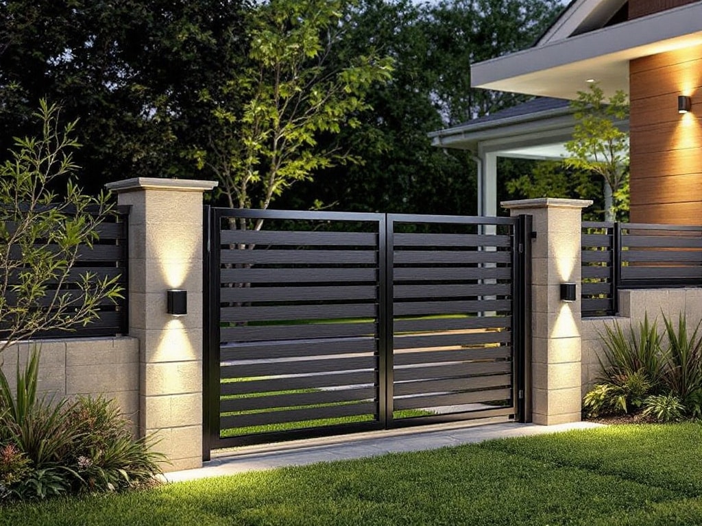 Clôtures aluminium portail intégré : un choix intelligent et chic - Top ...